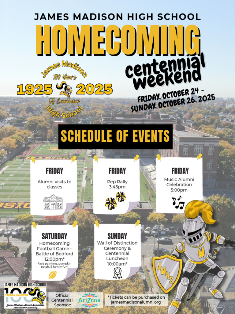 James Madison High School Homecoming Events | PDF