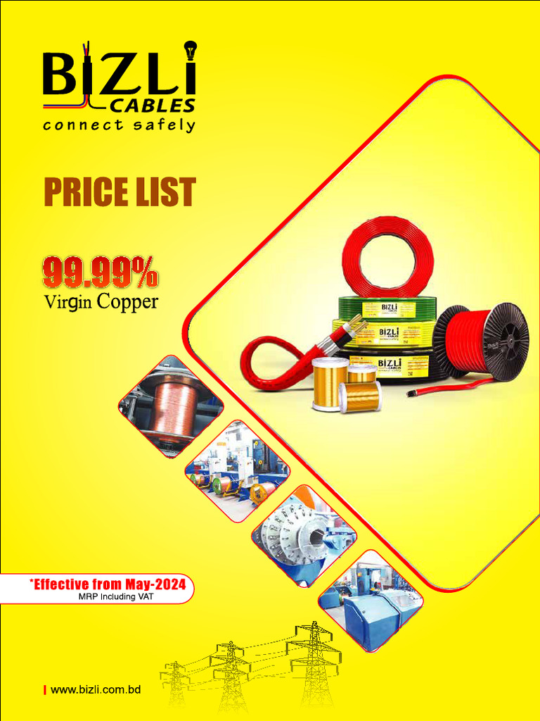 Bizli Cables Price List SM May 24 | PDF