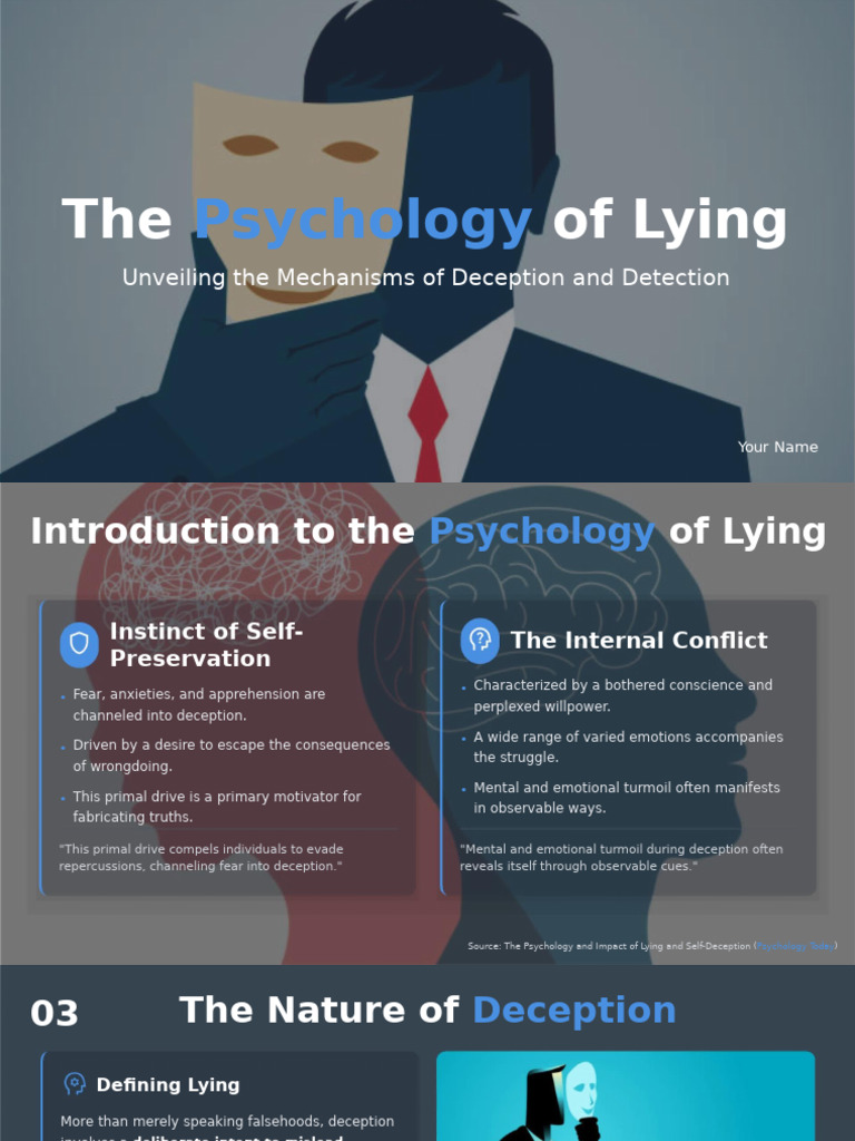 Create File For Psychology of Lying Presentation | PDF | Polygraph ...