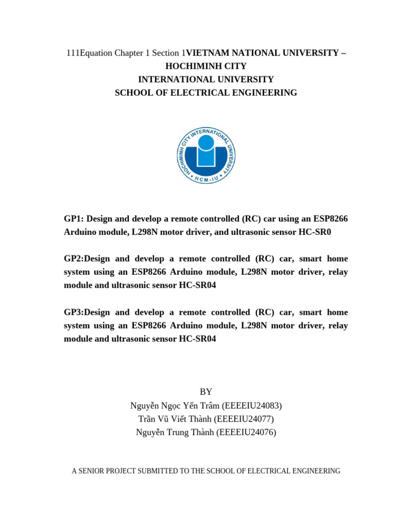 2025 - Senior Project Template ABET | PDF | Internet Of Things | Embedded System