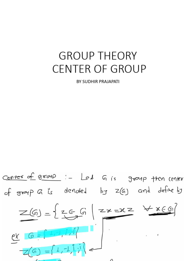 Group Theory l20 | PDF