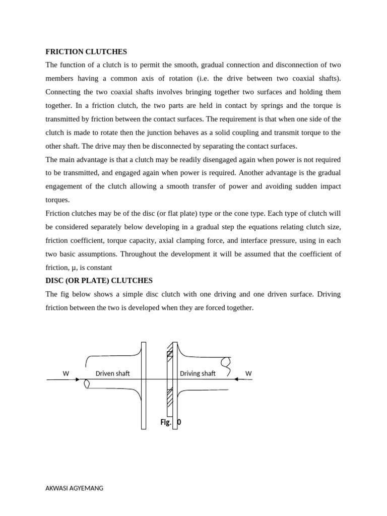 Friction Clutches | PDF | Clutch | Friction