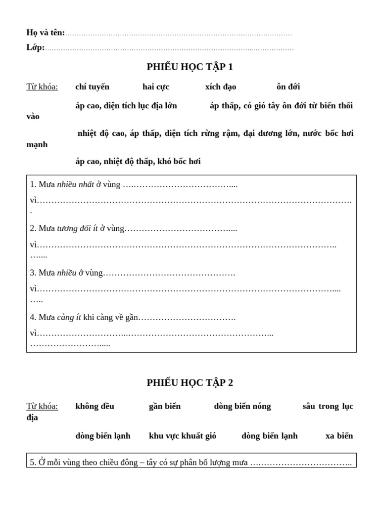 PHT - Bài 9. Khí Quyển, Các Yếu Tố Khí Hậu | PDF