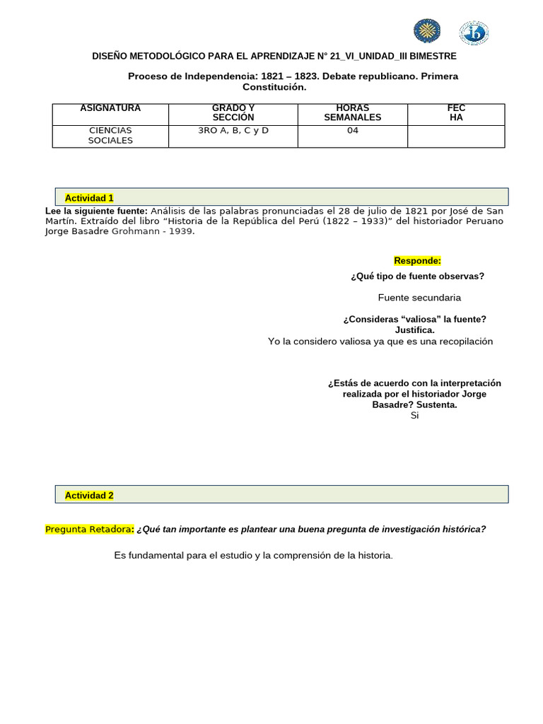 Yucra Arredondo Gregory Fabian - DMPA #21 - CCSS - 3RO - VI UNIDAD ...