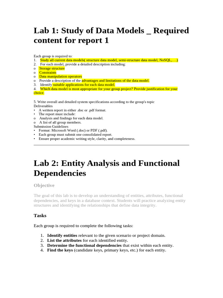 TỔNG HỢP ĐỀ REPORT 1-5 | PDF | Database Design | Data Model