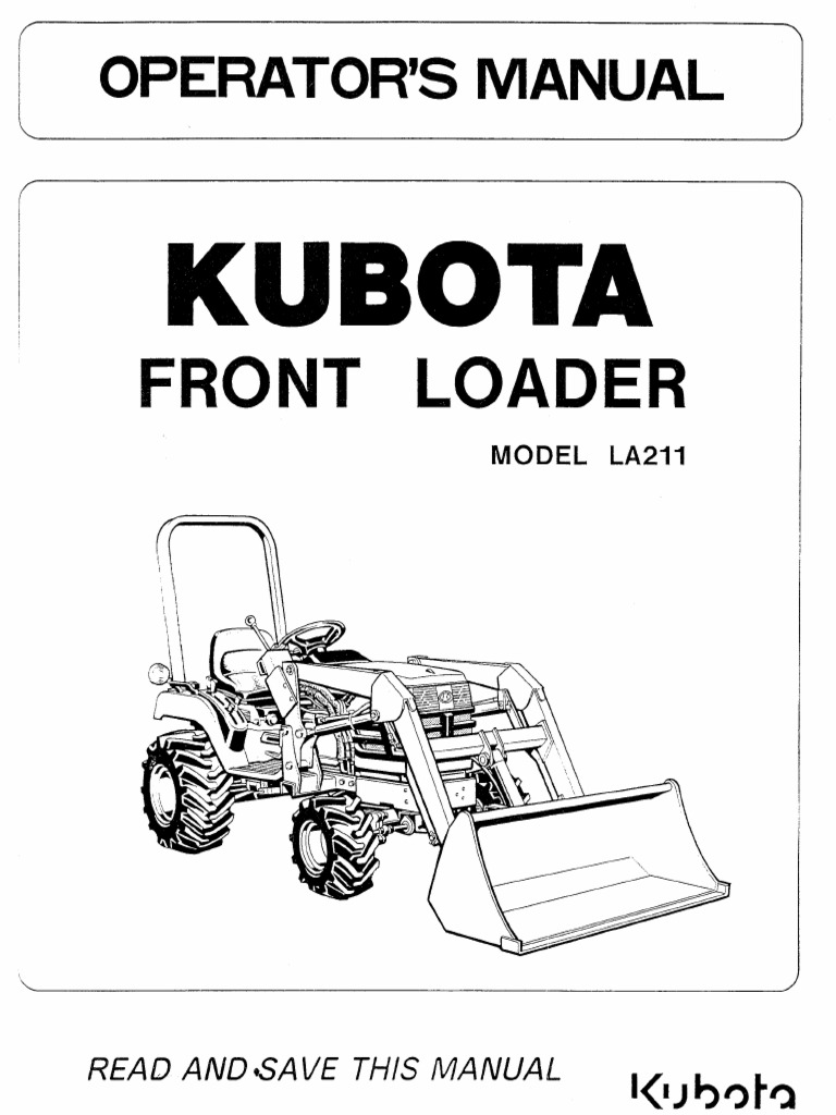 LA211 Loader Operator's Manual | PDF | Loader (Equipment) | Tractor