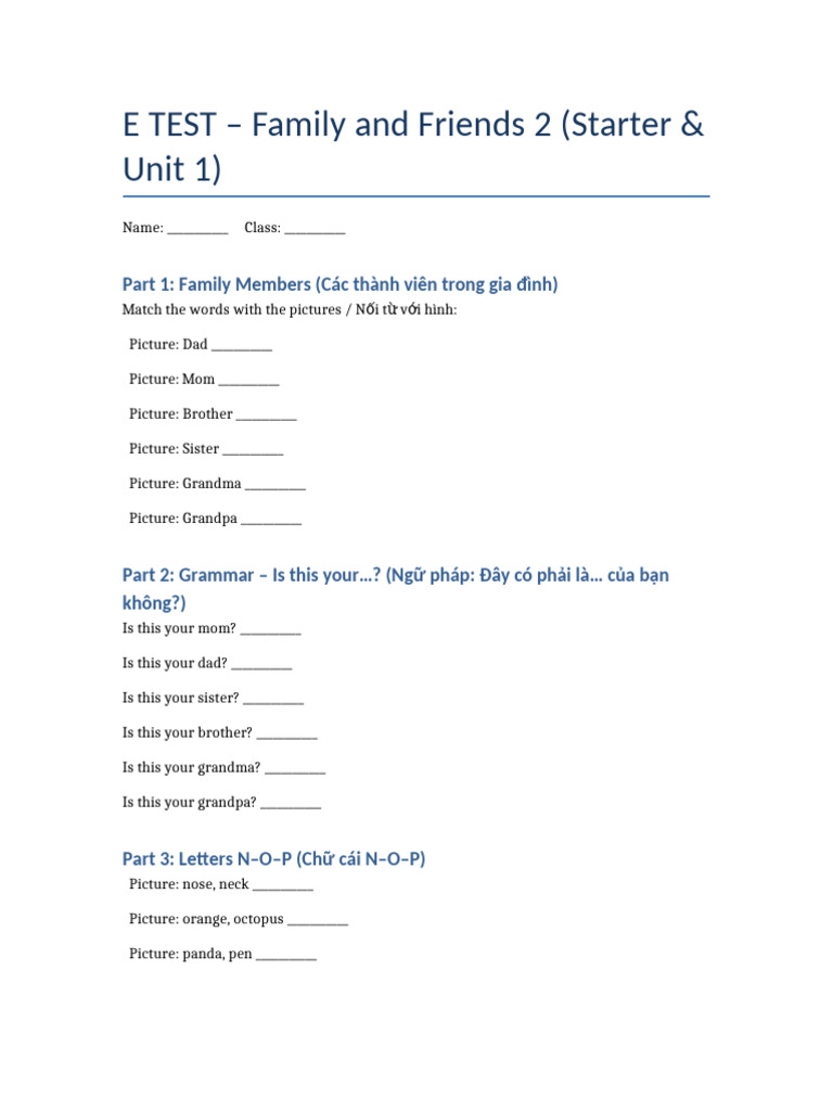 E Test Unit2 | PDF