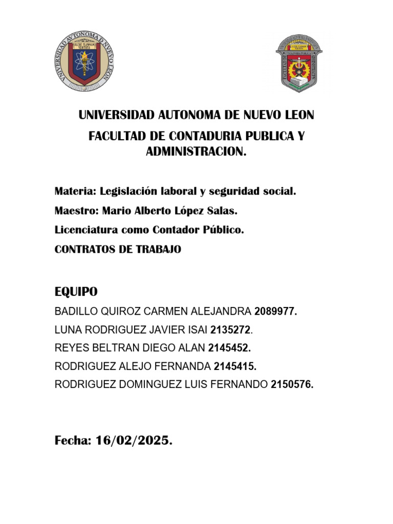 Equipo - Contrato de Obra y Por Temporada | PDF | Salario | Mediación