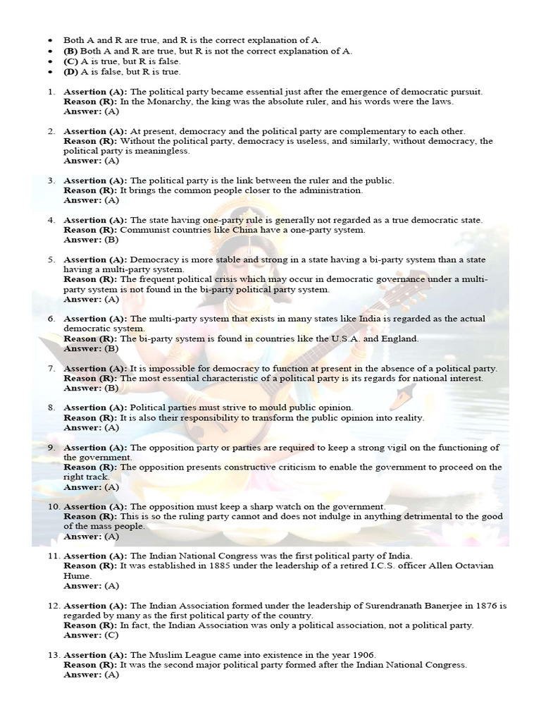 Political Party Dynamics in Democracy | PDF | Politics Of India ...