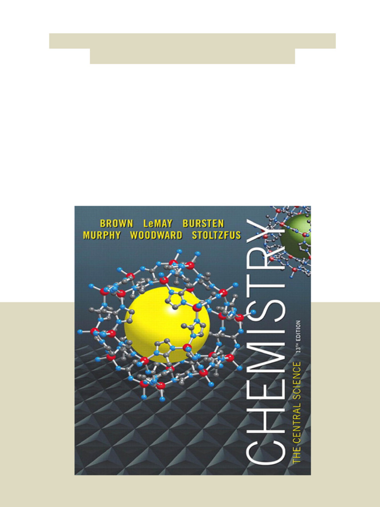 Chemistry The Central Science 13e 13th Edition Theodore L. Brown ...