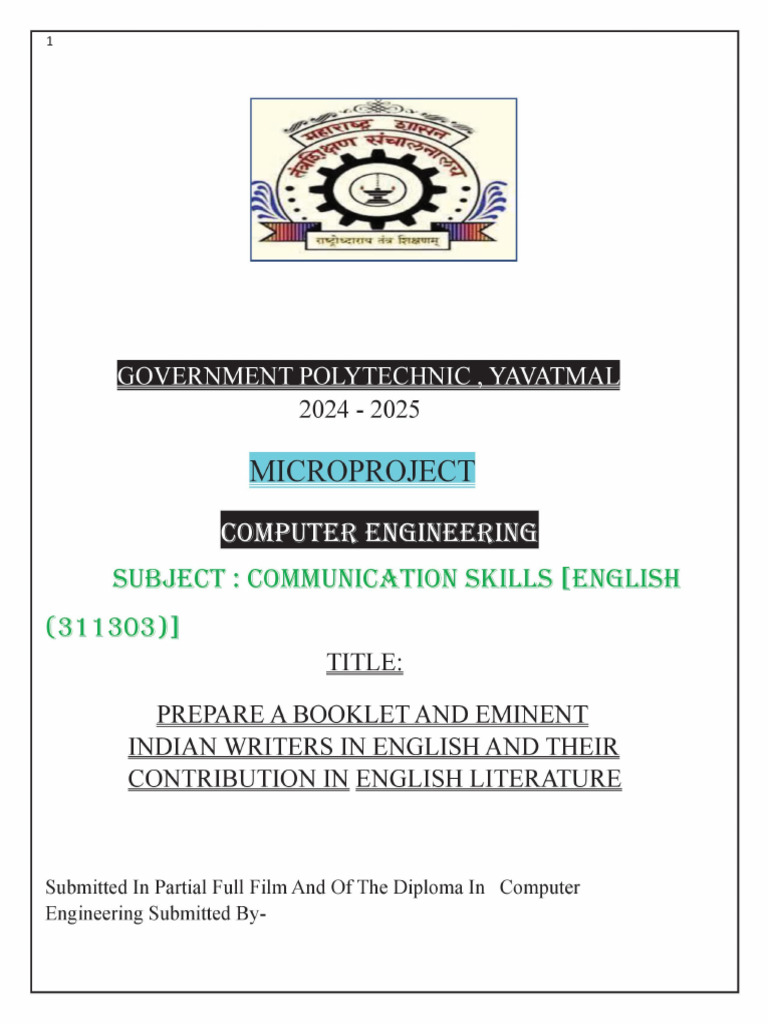 English Microproject | PDF