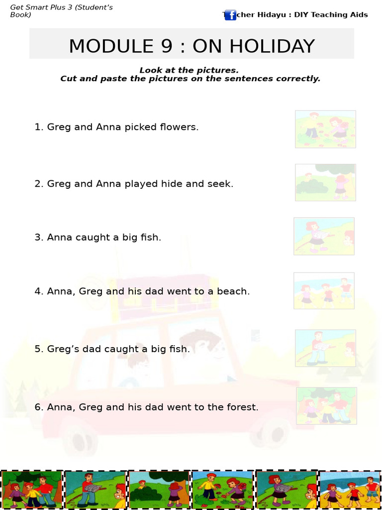 Sticker Cut and Paste Worksheet | PDF