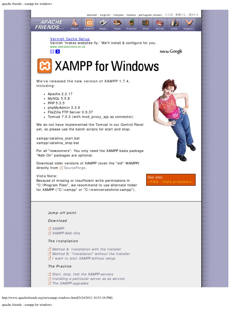 Apache Friends - Xampp For Windows | PDF | Apache Http Server | Java ...