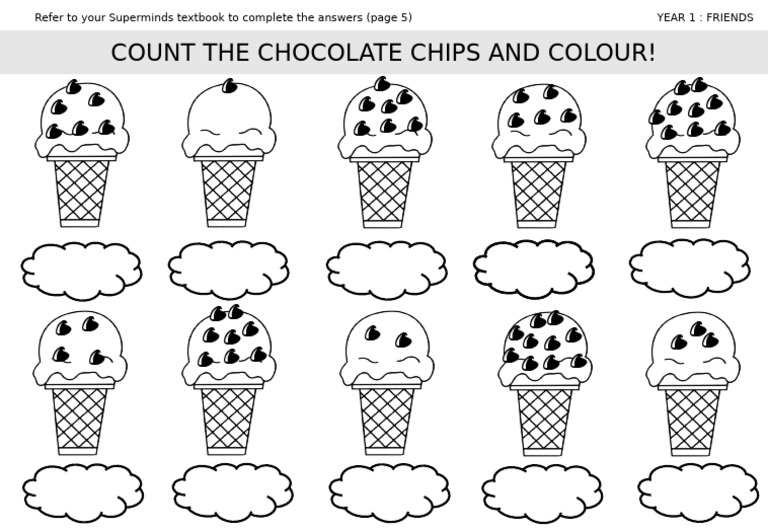 Count The Chocolate Chips and Colour! | PDF