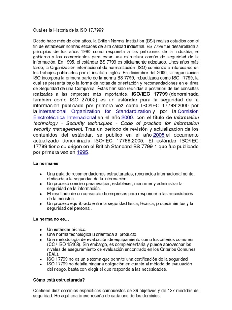Iso 799 | PDF | Organización internacional para la estandarización | Science