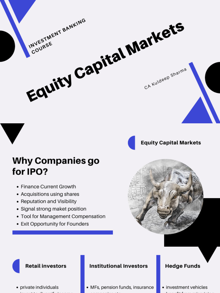 Understanding IPOs and Equity Capital Markets | PDF | Bonds (Finance ...