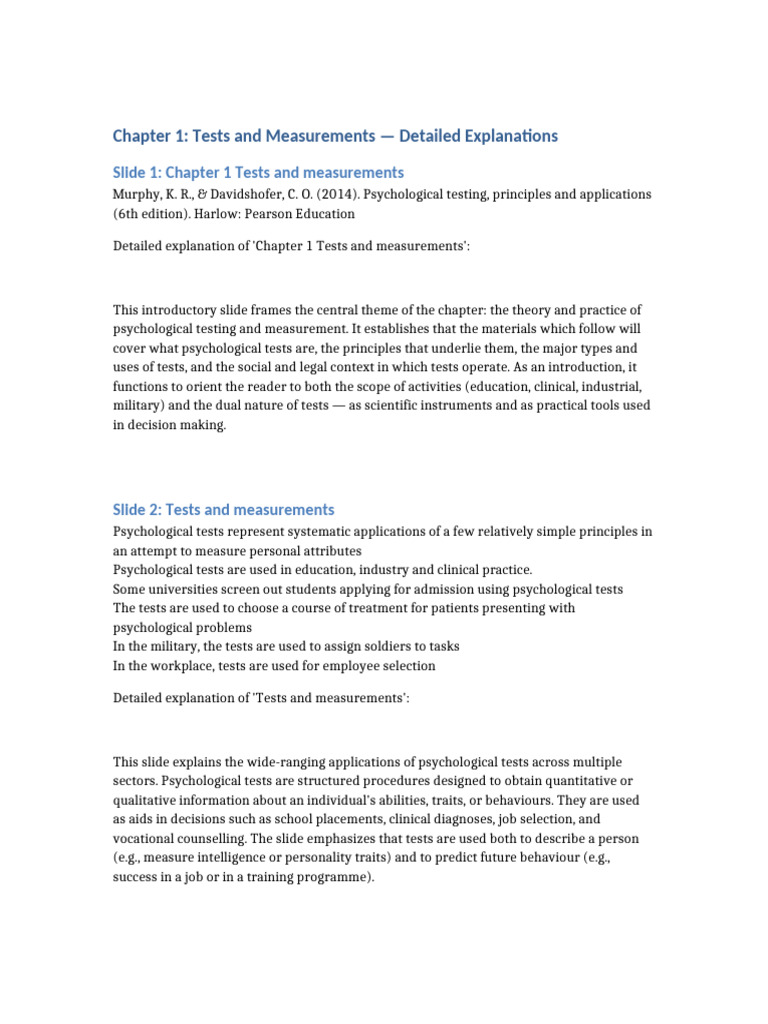 Understanding Psychological Tests | PDF | Self Report Study | Psychology