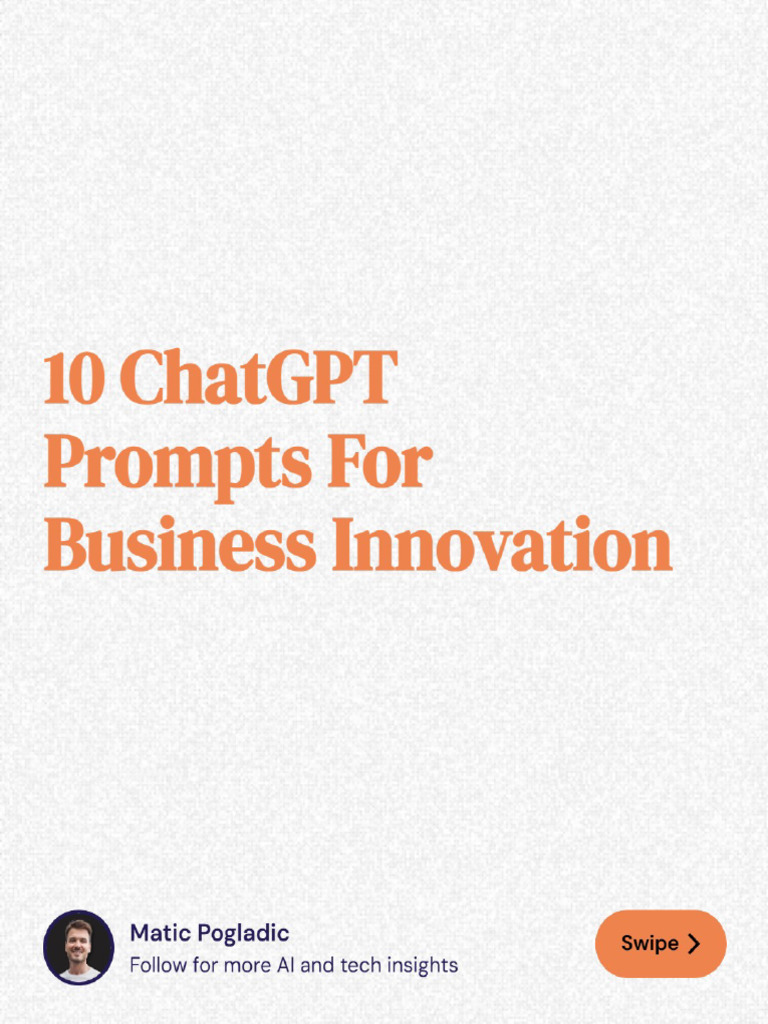 Business Innovation Prompts | PDF
