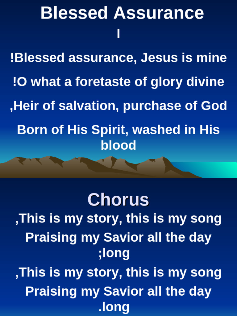 Blessed Assurance | PDF