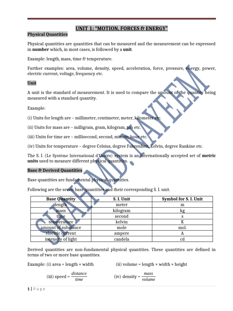 Understanding Motion, Forces & Energy | PDF | Significant Figures ...