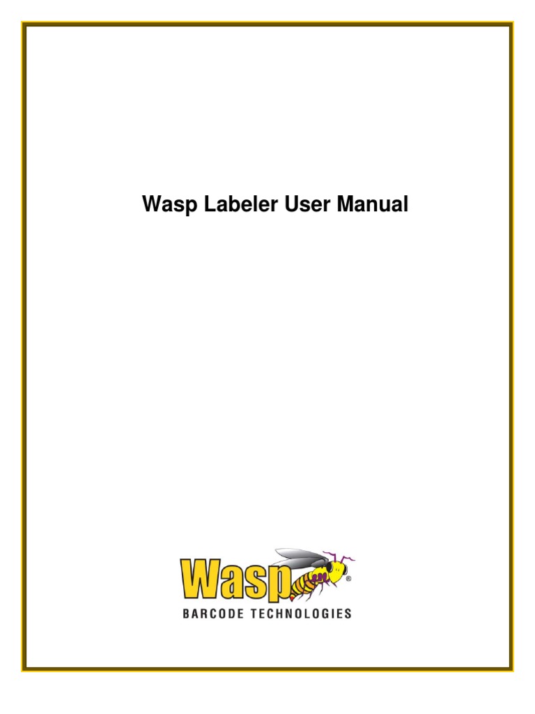 Wasp Labeler Manual | PDF | International Standard Book Number | Barcode