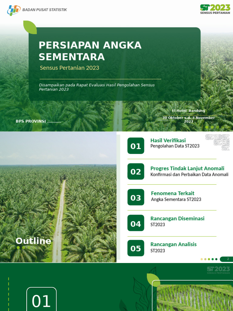 Hasil Sensus Pertanian 2023 BPS | PDF