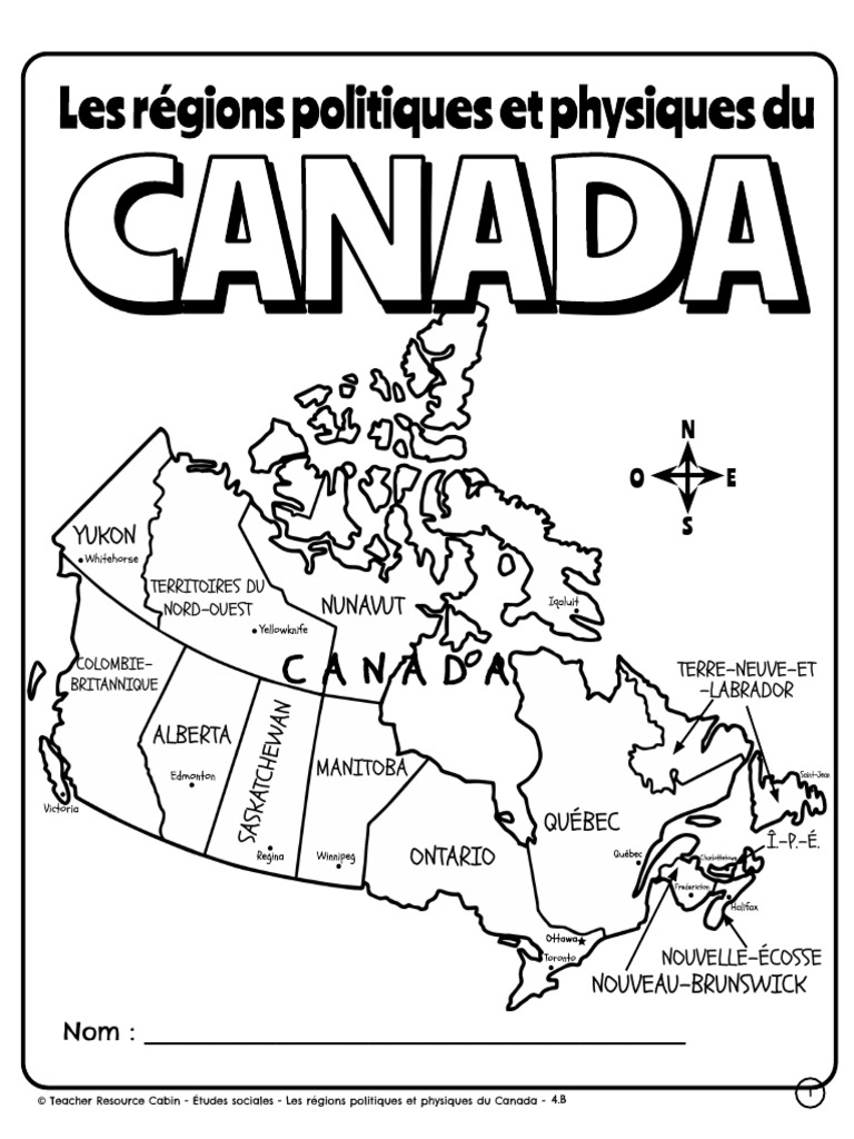 Régions politiques et physiques du Canada | PDF | Canada | Québec