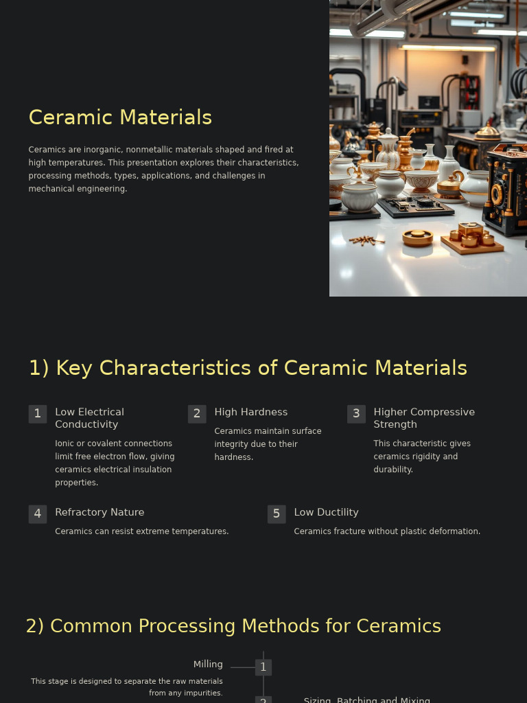 Overview of Ceramic Materials and Applications | PDF | Ceramics ...