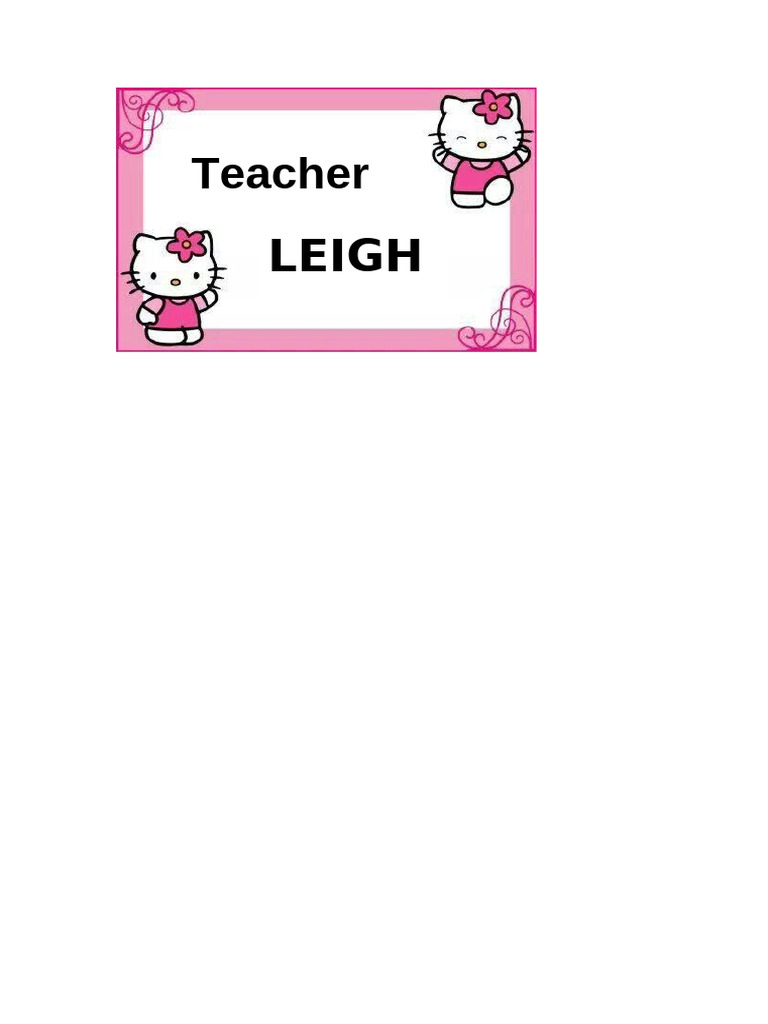 Math Nametag 1 | PDF