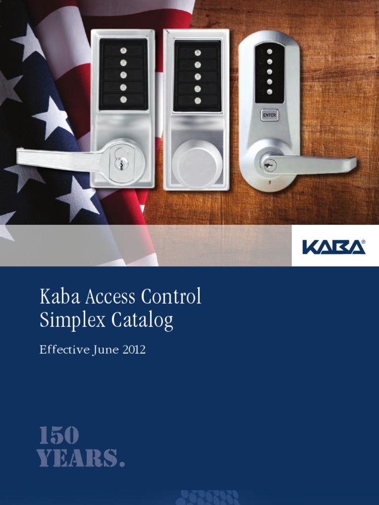 Kaa1026 Simplex Mechanical Push Button Lock Catalog | Download Free PDF ...