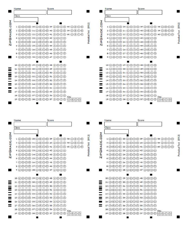 ESP Bubble Sheet | PDF