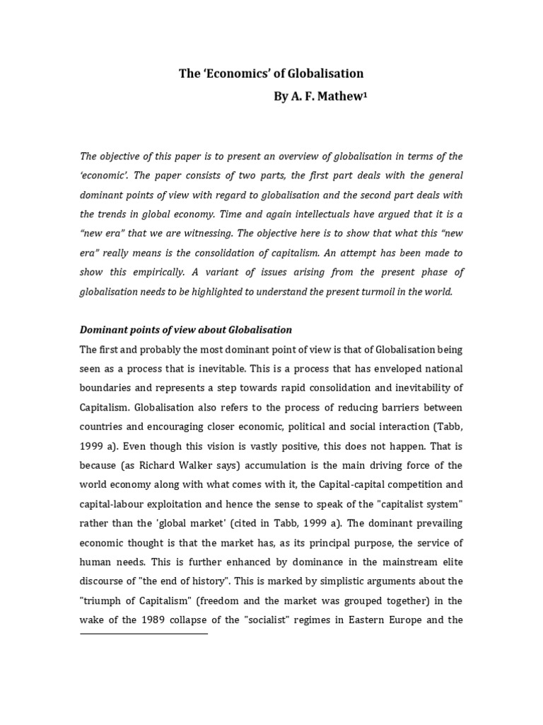 The Economics of Globalisation PDF | PDF | Foreign Direct Investment ...
