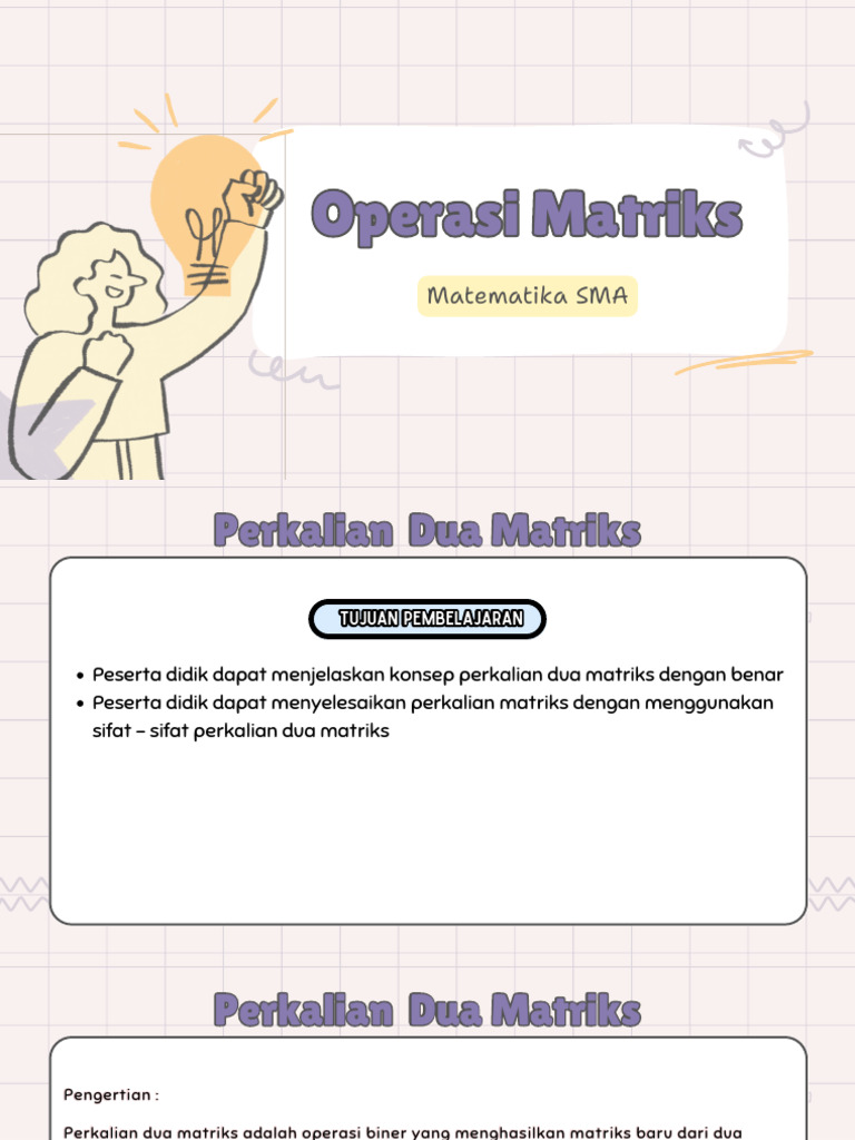 Perkalian Dua Matriks | PDF
