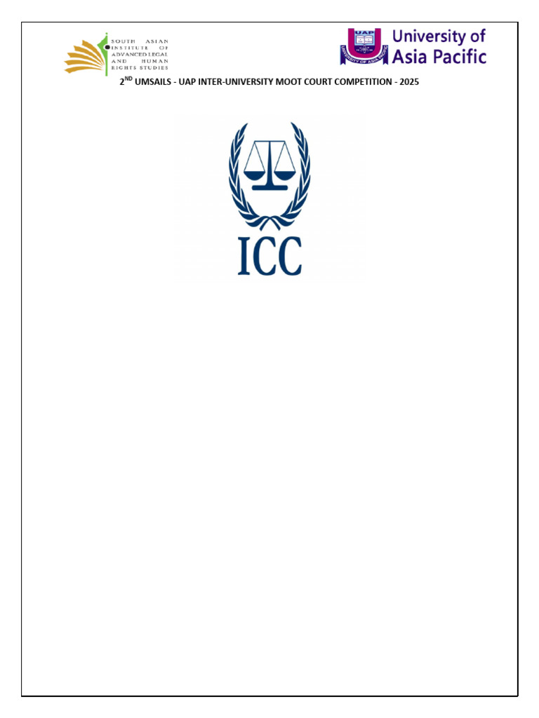Moot Problem For The 2nd Umsails - Uap Inter-University Moot Court ...
