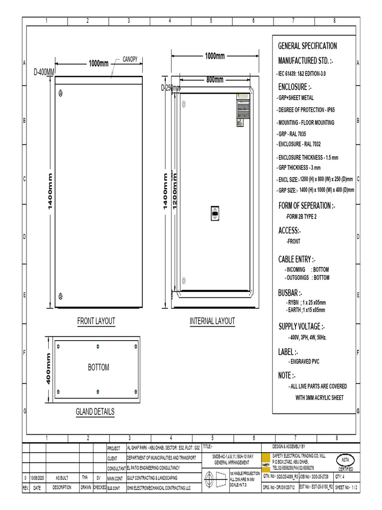 SMDB-AC General Specifications 160A/125A | PDF | Electrical Engineering ...