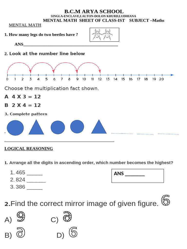 Mental Math 47 Sheets | PDF