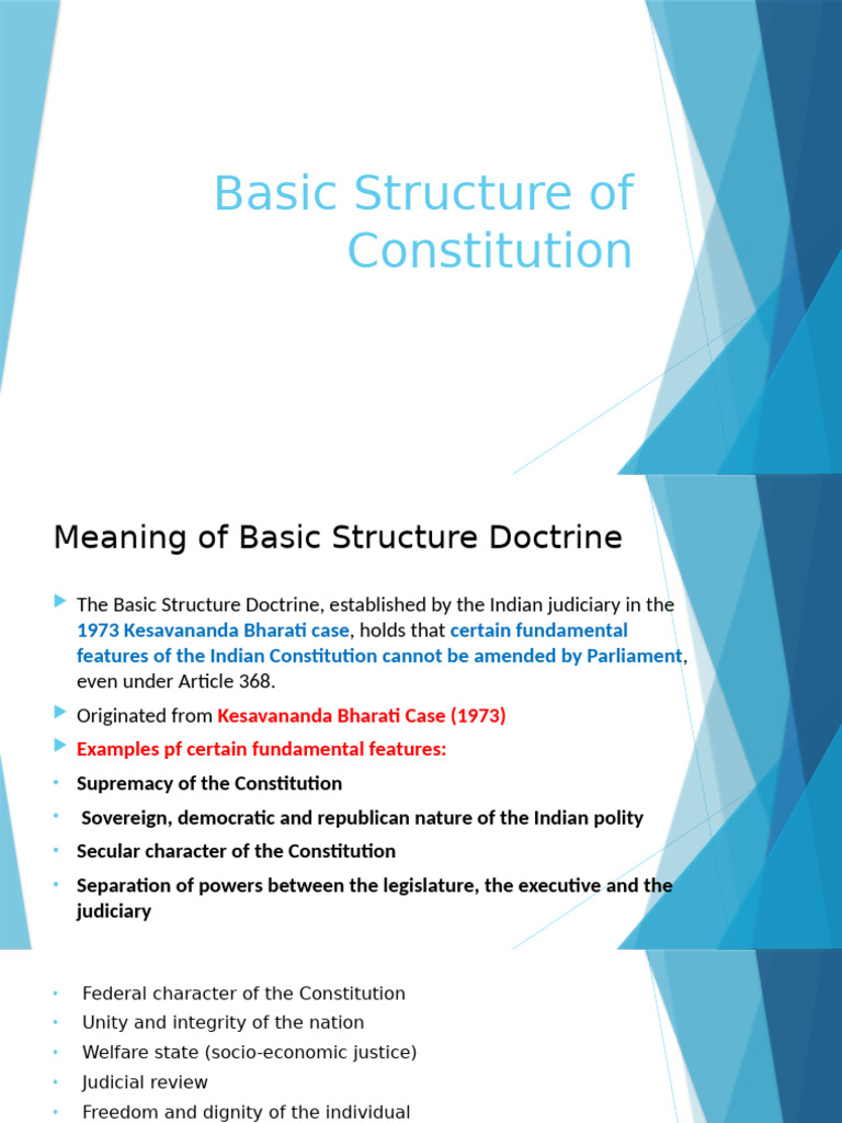 U1-Basic Structure of Constitution | PDF | Political Charters | Justice