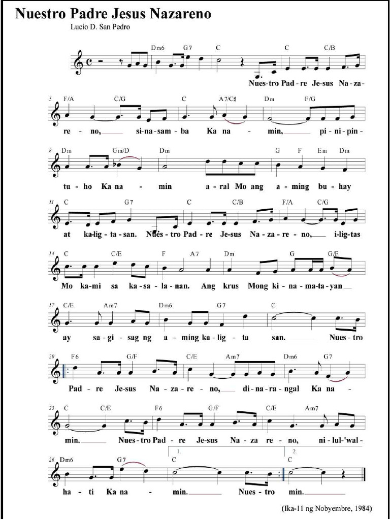 Nazareno Songs | PDF