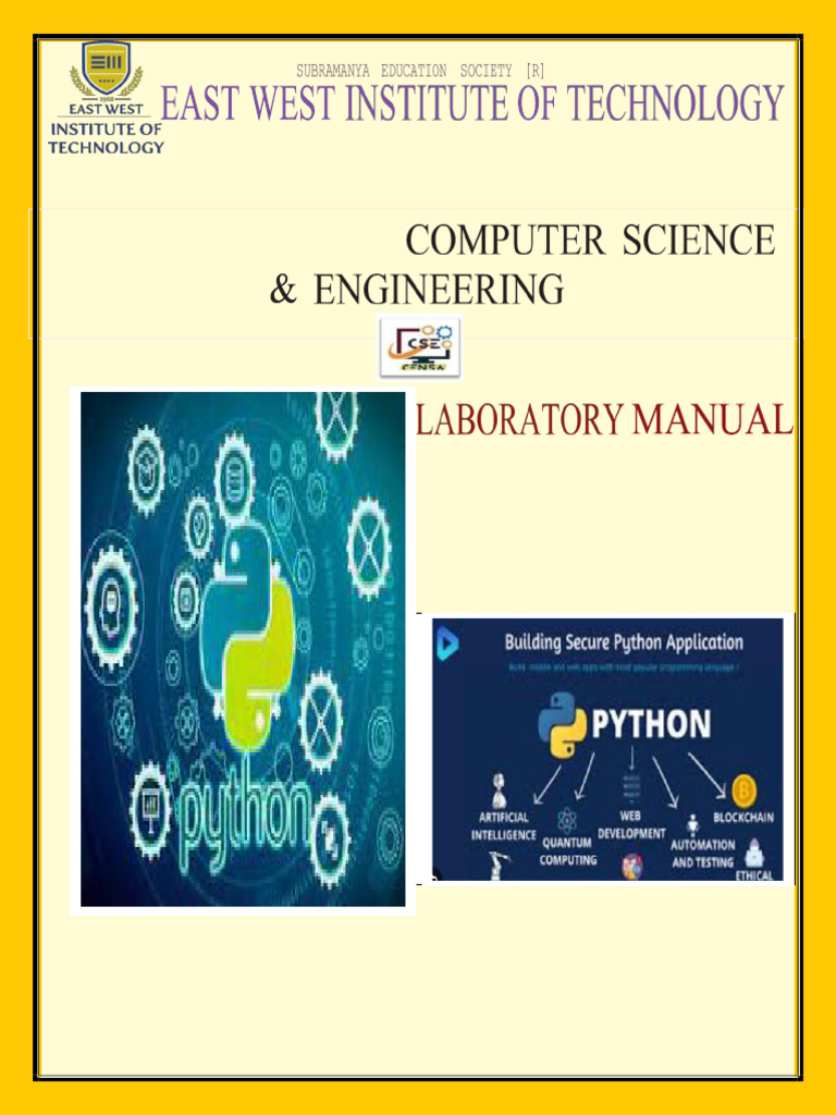 21csl46-Python Lab-Manual | PDF | Python (Programming Language) | Computer File
