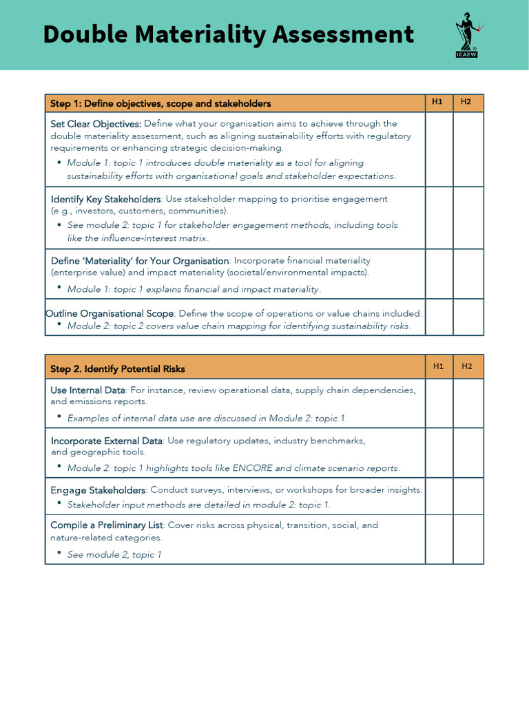 Double Materiality Assessment Guide | PDF | Risk | Sustainability
