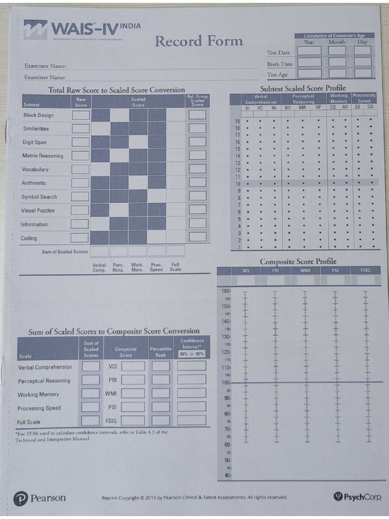Record Form | PDF