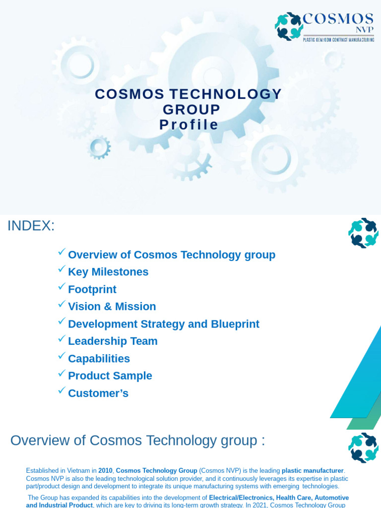 Cosmos Technology Group Overview | PDF | Grinding (Abrasive Cutting ...