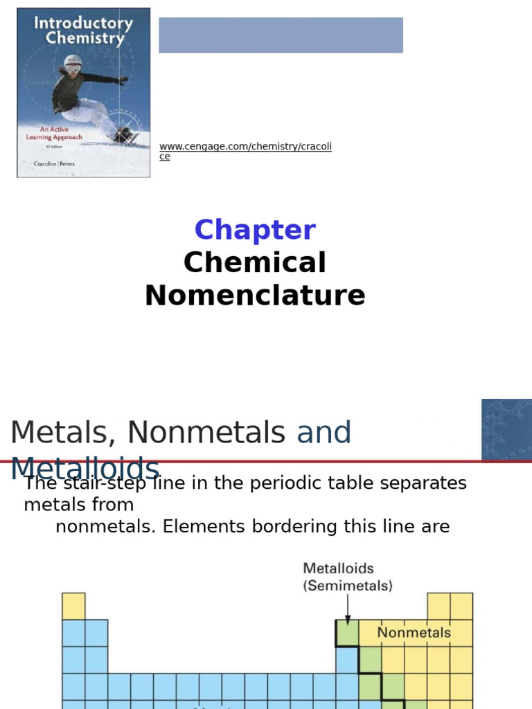 Chemical Nomenclature Guide | PDF | Ion | Chemical Compounds