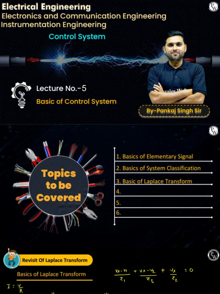 Basic of Control System 05 Class Notes | PDF