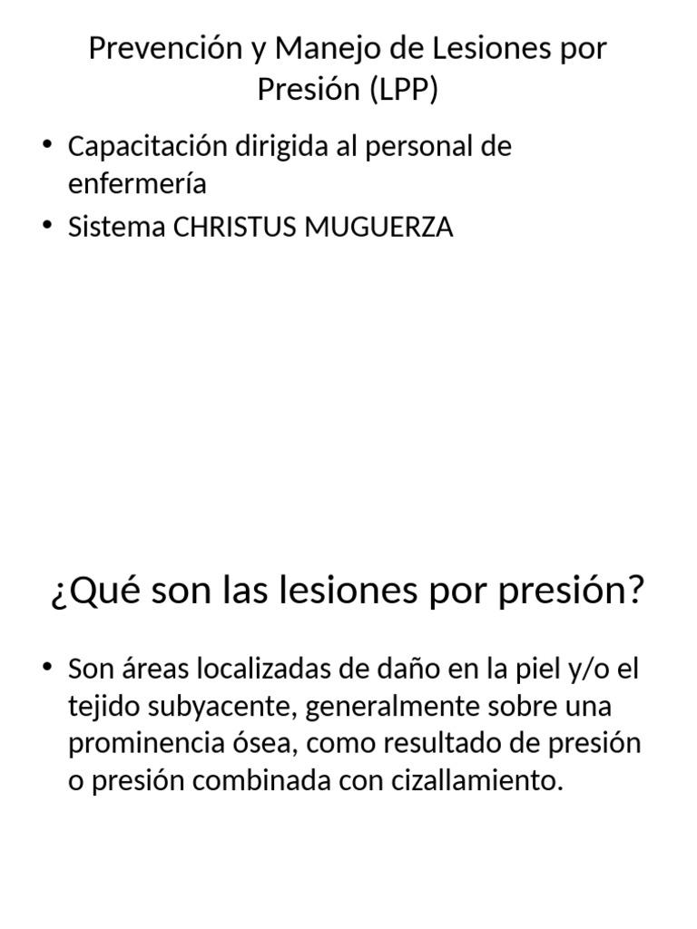 Prevencion y Manejo LPP | PDF | Enfermería | Enfermedades y trastornos humanos