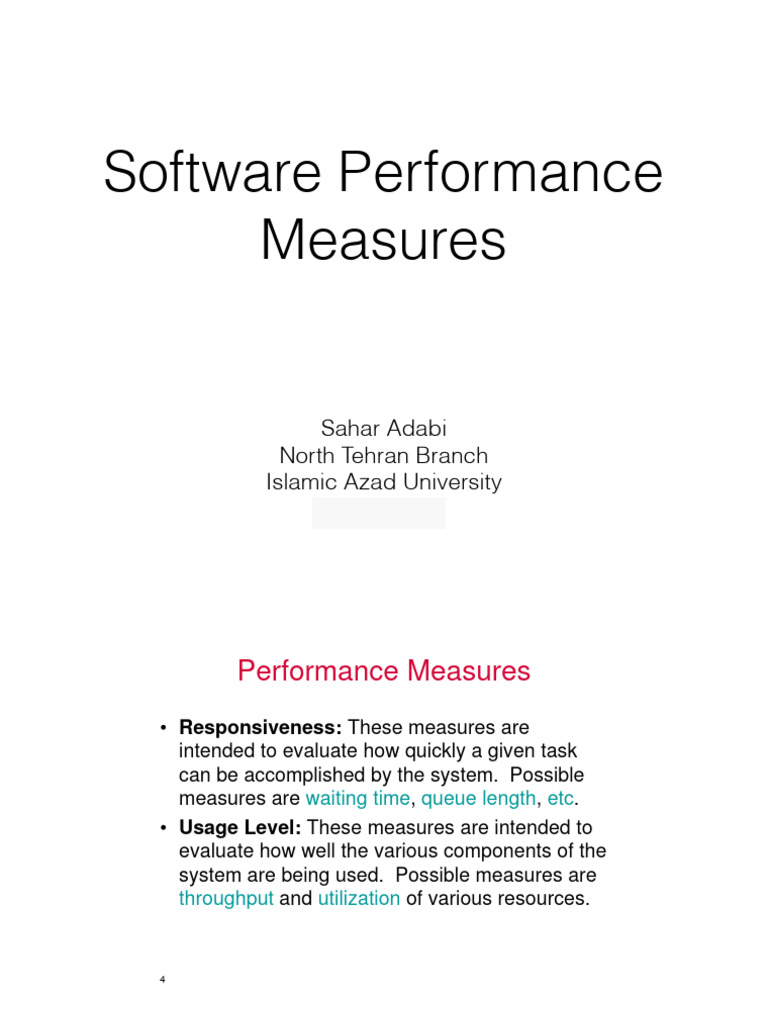 01 Performance and Quality R | PDF | Computing | Computer Architecture