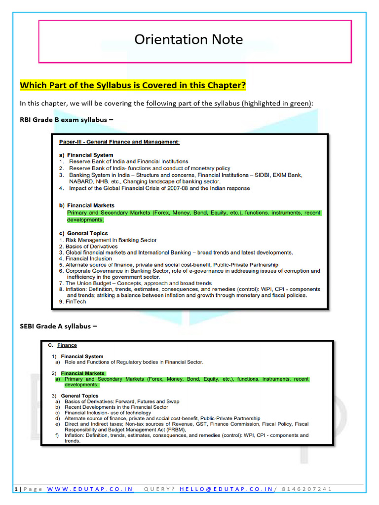 Orientation Note | PDF