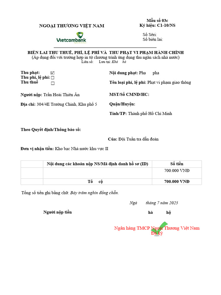 Traffic Violation Report Template | PDF