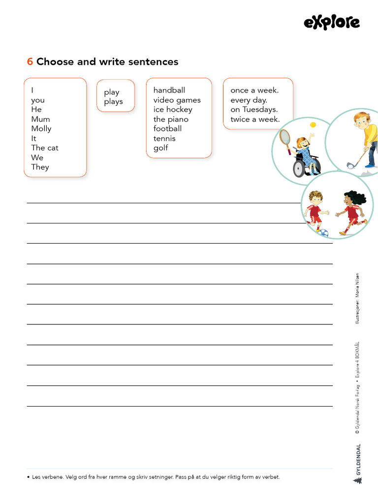 4 - 06 Choose and Write Sentences | PDF