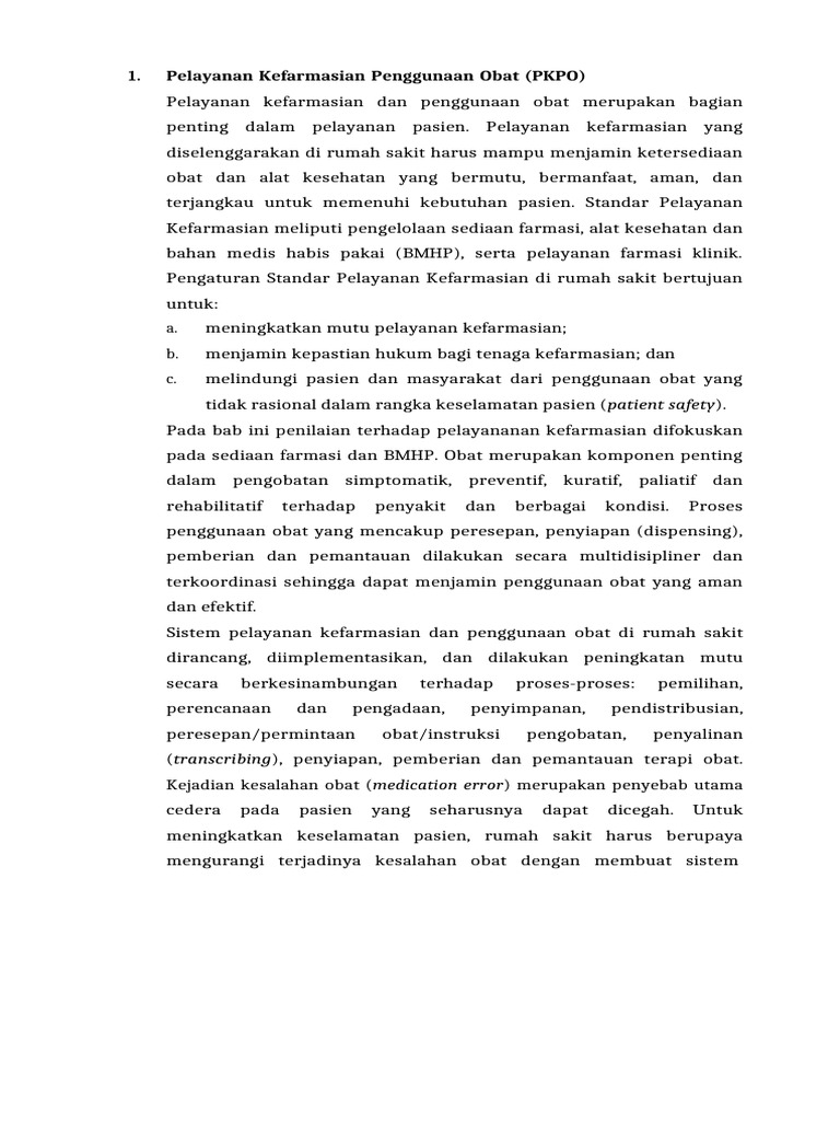 Instrumen Penilaian Pkpo | PDF